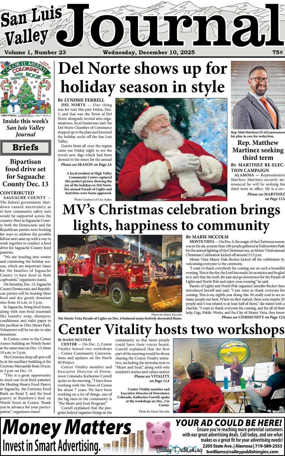 San Luis Valley Journal - South Fork Tines