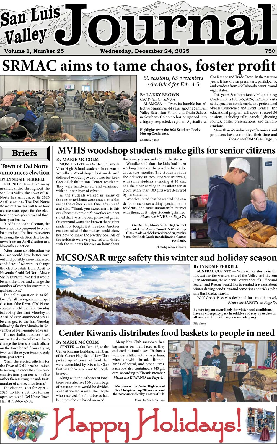 San Luis Valley Journal - The Monte Vista Journal