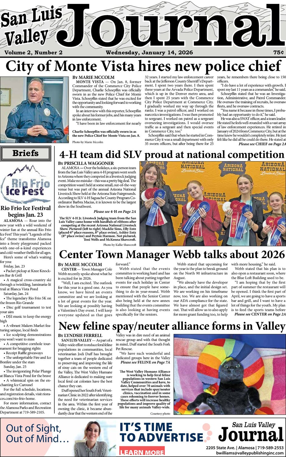 San Luis Valley Journal - South Fork Tines