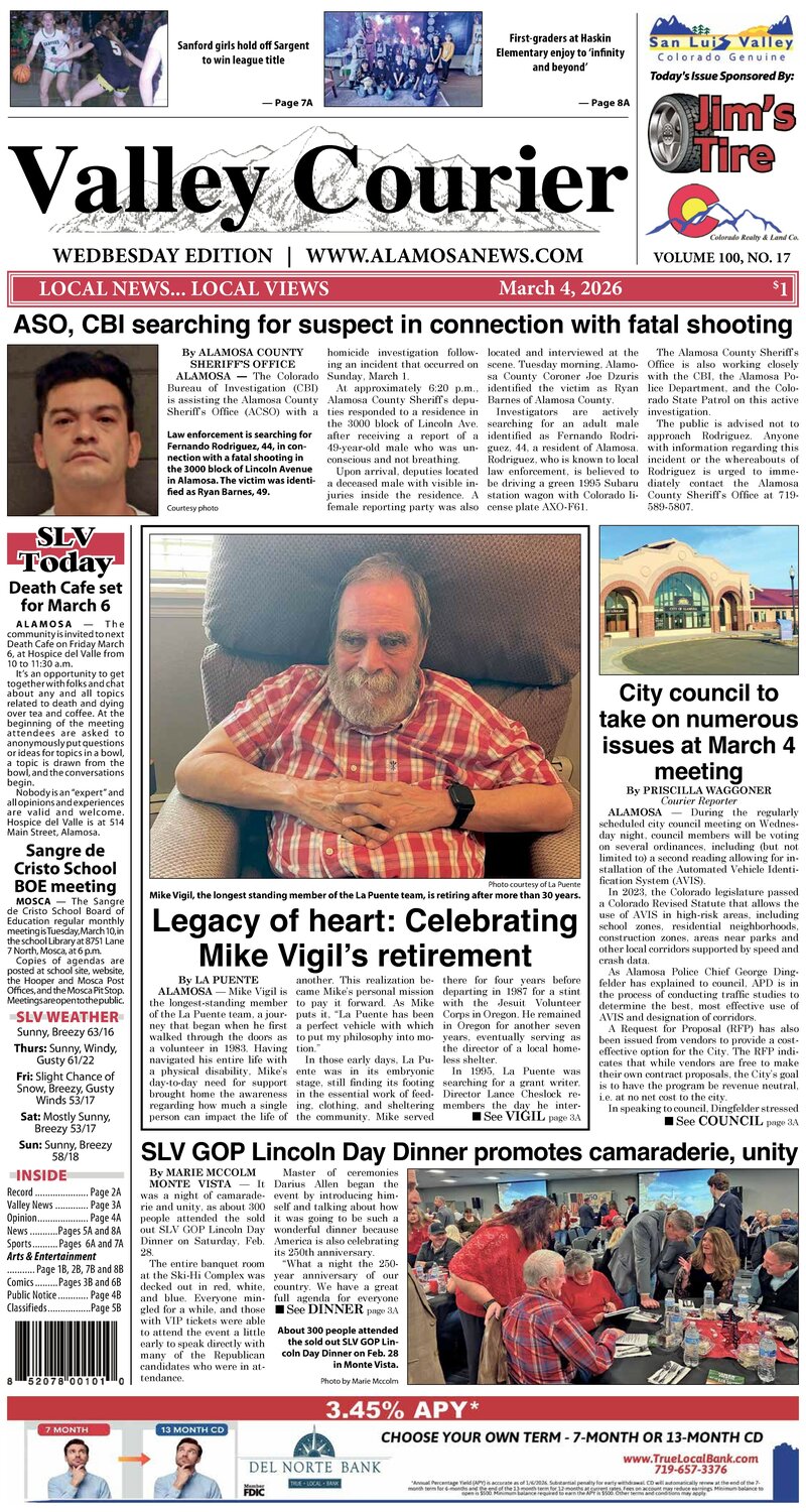 Valley Courier - The Alamosa News