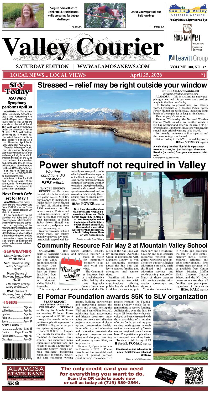 Valley Courier - The Alamosa News