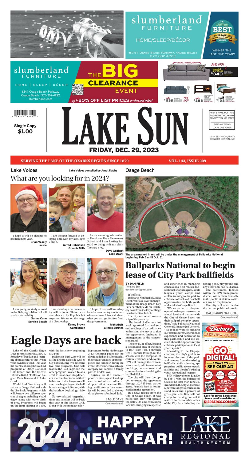 The Lake Sun Dec 29, 2023 - The Lake Sun