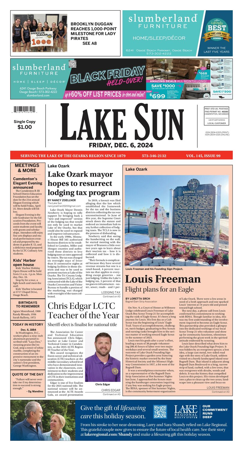 The Lake Sun Dec 6, 2024 - The Lake Sun