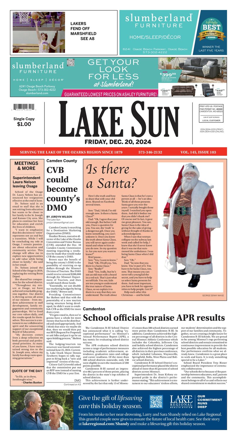 The Lake Sun Dec 20, 2024 - The Lake Sun