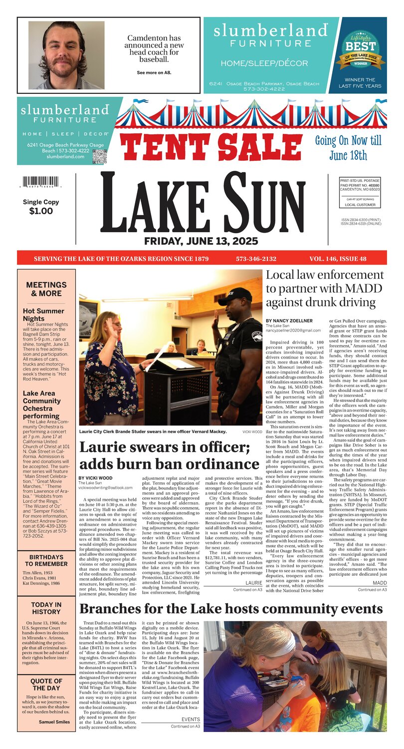 The Lake Sun Jun 13, 2025 - The Lake Sun