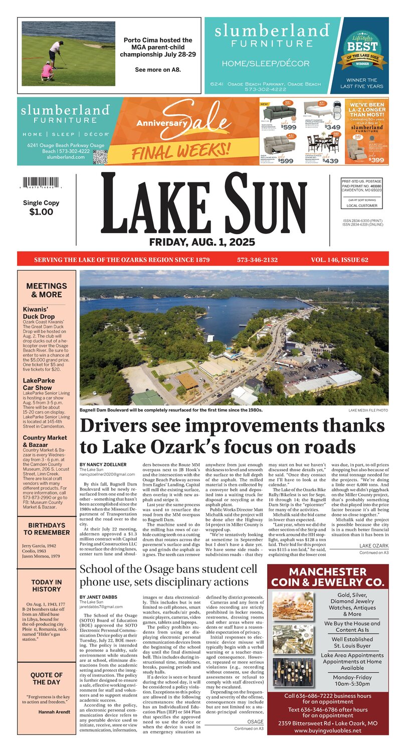 The Lake Sun Aug 1, 2025 - The Lake Sun