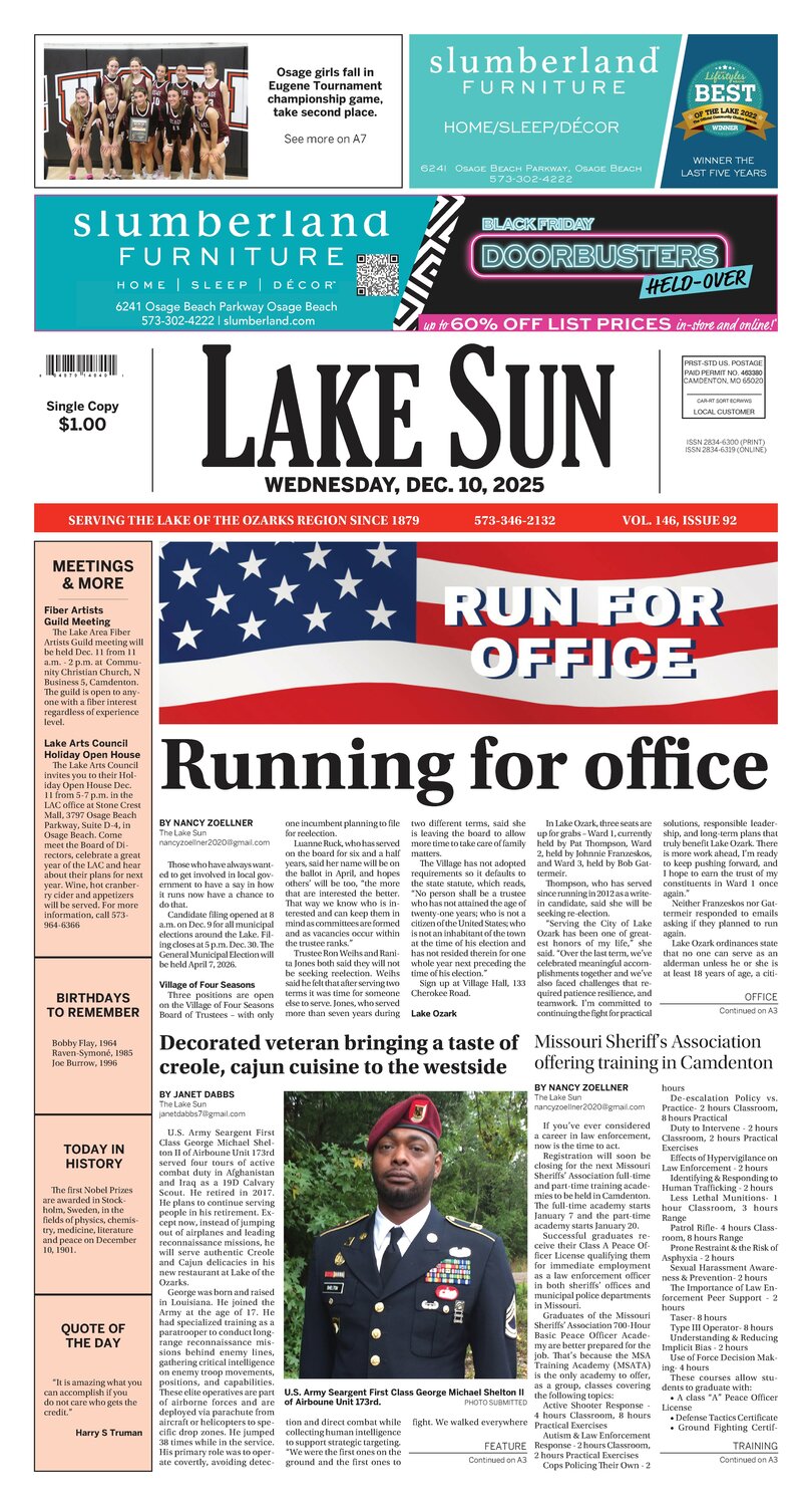 The Lake Sun Dec 10, 2025 - The Lake Sun