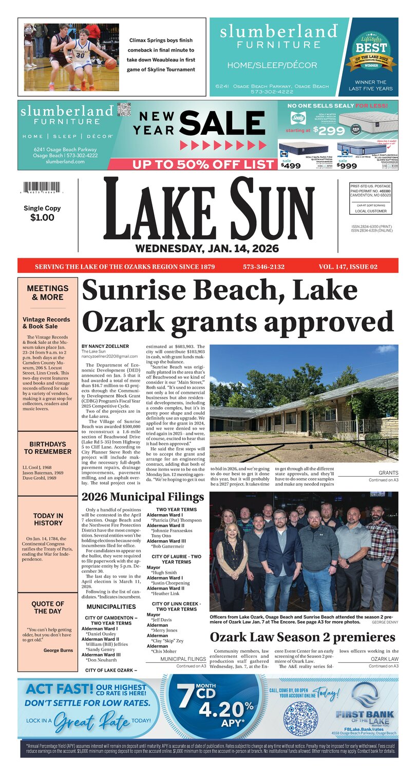 The Lake Sun Jan 14, 2026 - The Lake Sun